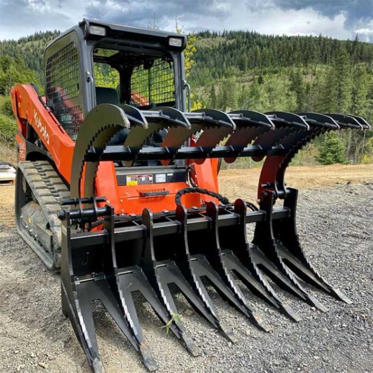 BRUSH GRAPPLE (ROOT RAKES - 8" SPACING) | Greenwood Equipment - Skid ...